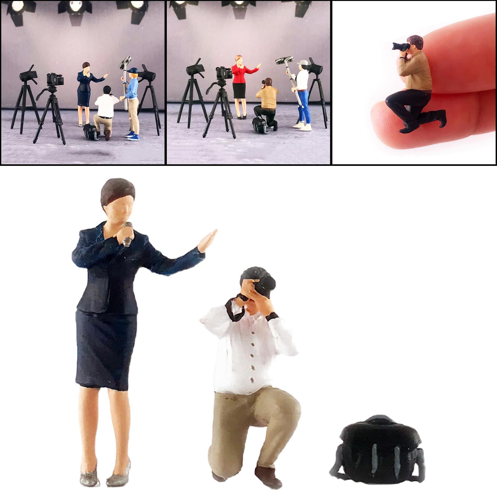 1/64 Figures Interview Photography Scene Tiny People Resin Doll Movie ...