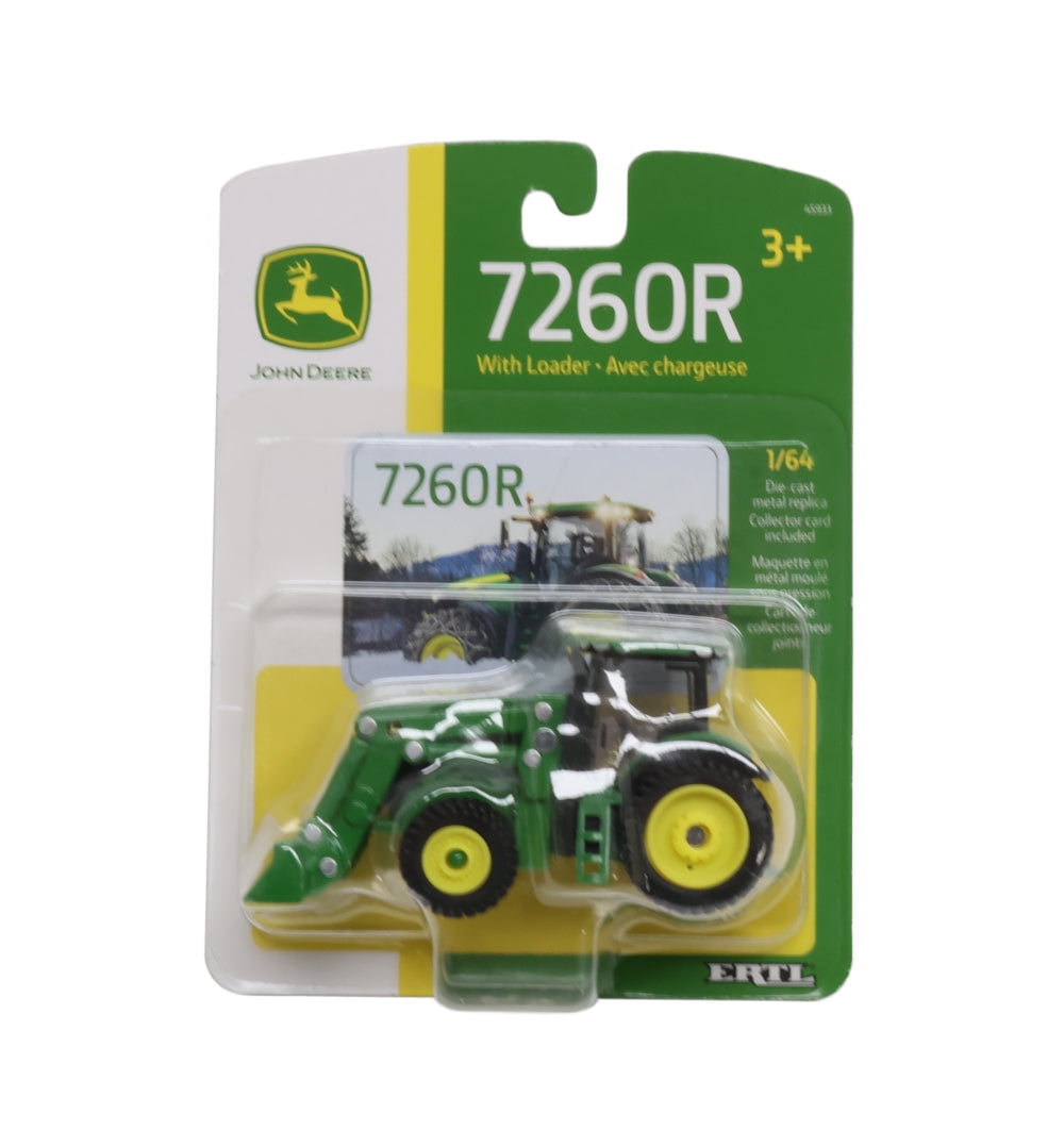 1/64 John Deere 7260R Tractor with Loader Toy - LP84533 - Walmart.com