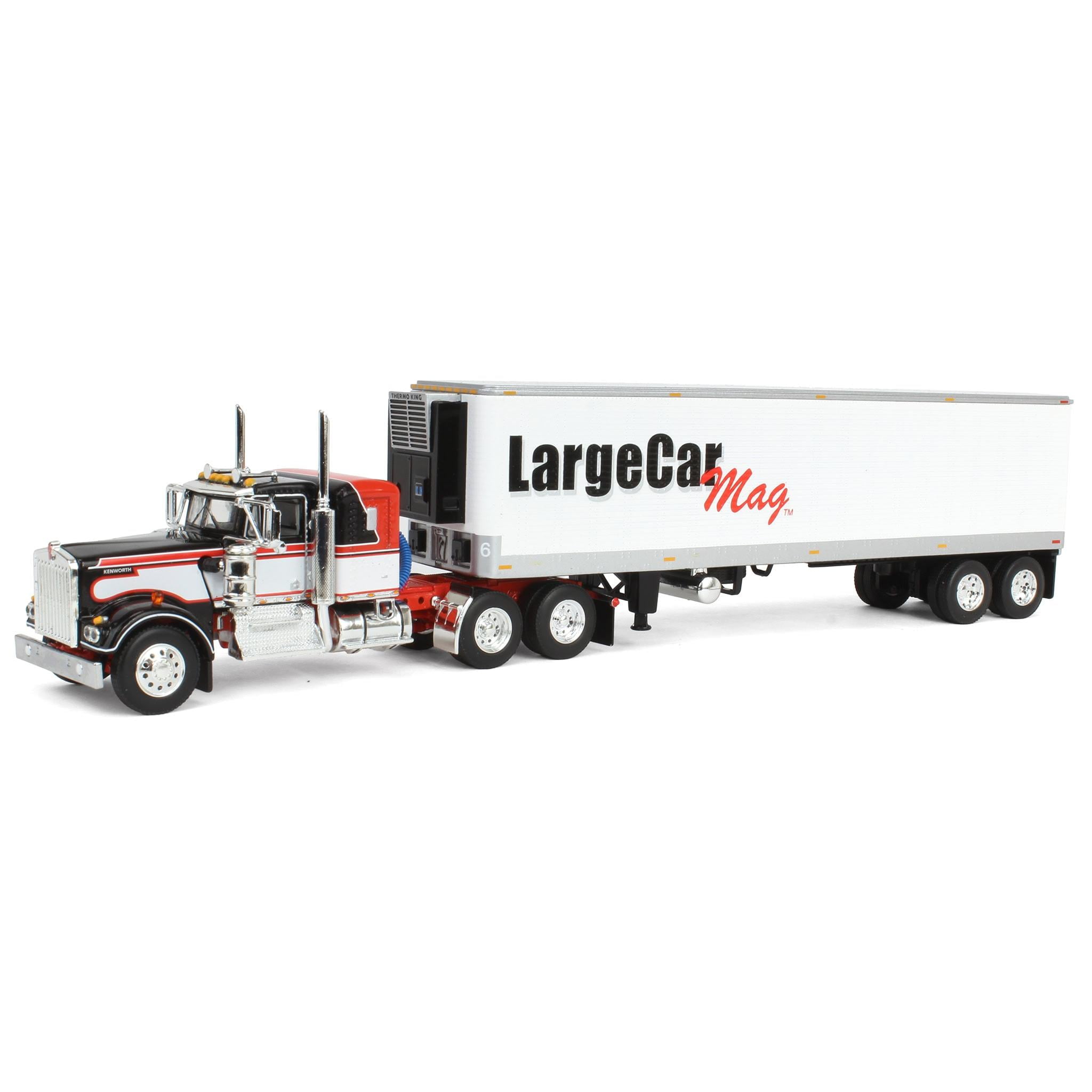 1/64 Kenworth W900A w/ 40ft Reefer Trailer Large Car Mag DCP First Gear ...