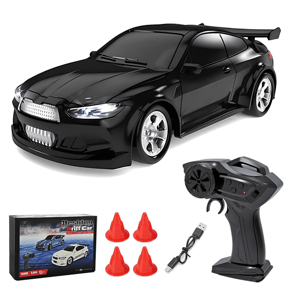 1:64 Mini 4WD RC Drift Car, Desktop Remote Control Racing Car with 612 ...