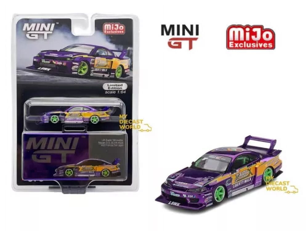 1:64 Mini GT #576 Nissan S15 SILVIA LB-Super Silhouette Formula Drift ...