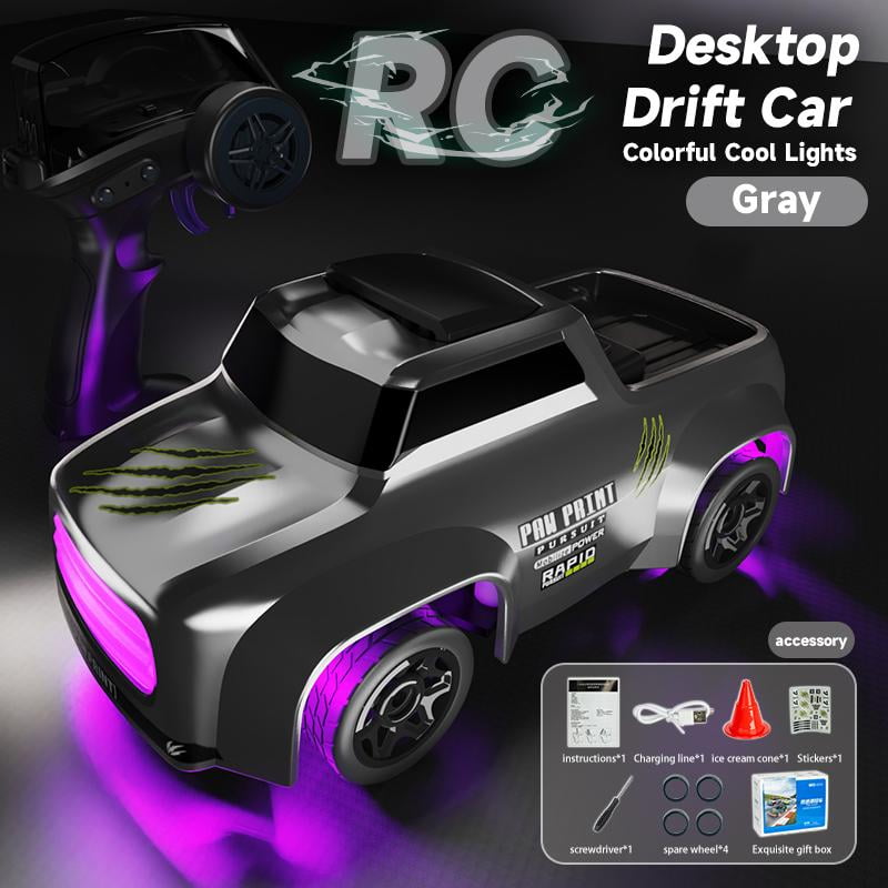 1/64 Mini RC Drift Car, 4WD High-Speed Remote Control AE86 with LED ...