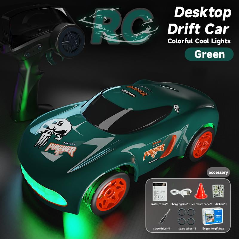 1/64 Mini RC Drift Car, 4WD High-Speed Remote Control AE86 with LED ...