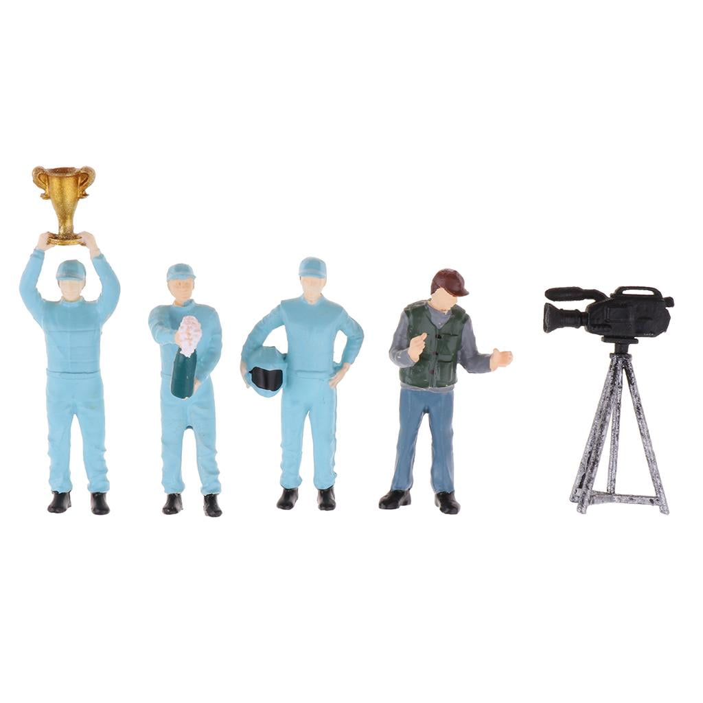 1:64 Miniature Race Car Driver Figure Model Resin People Simulation ...