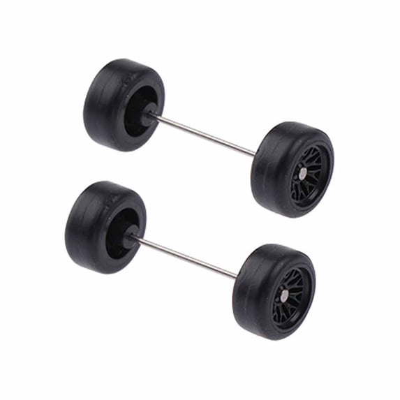 1/64 Model Car Wheels With Rubber Tires Basic ABS Modified Parts ...