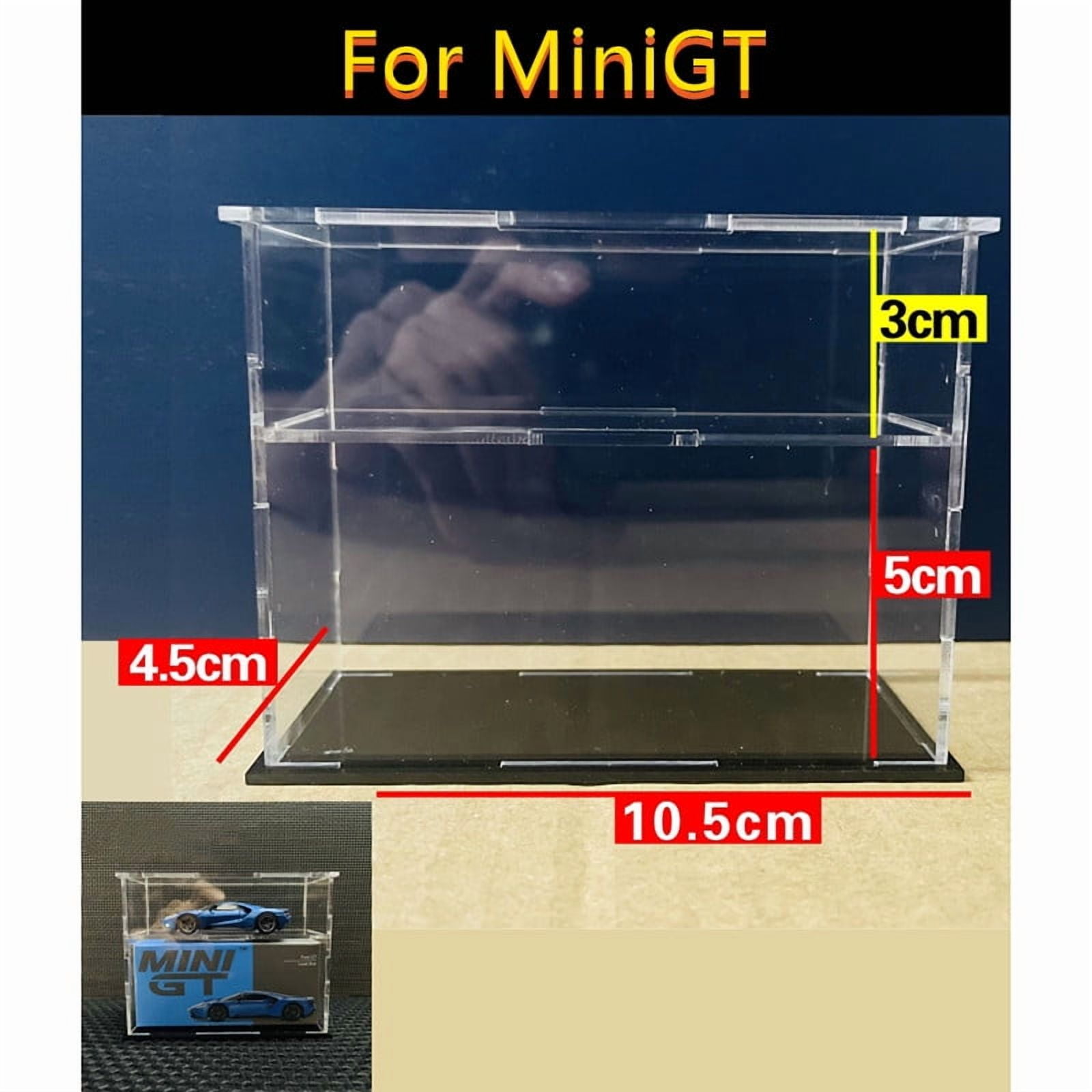 1/64 Model Cars Acrylic Display Case fit for Mini Size MiniGT Tomica ...