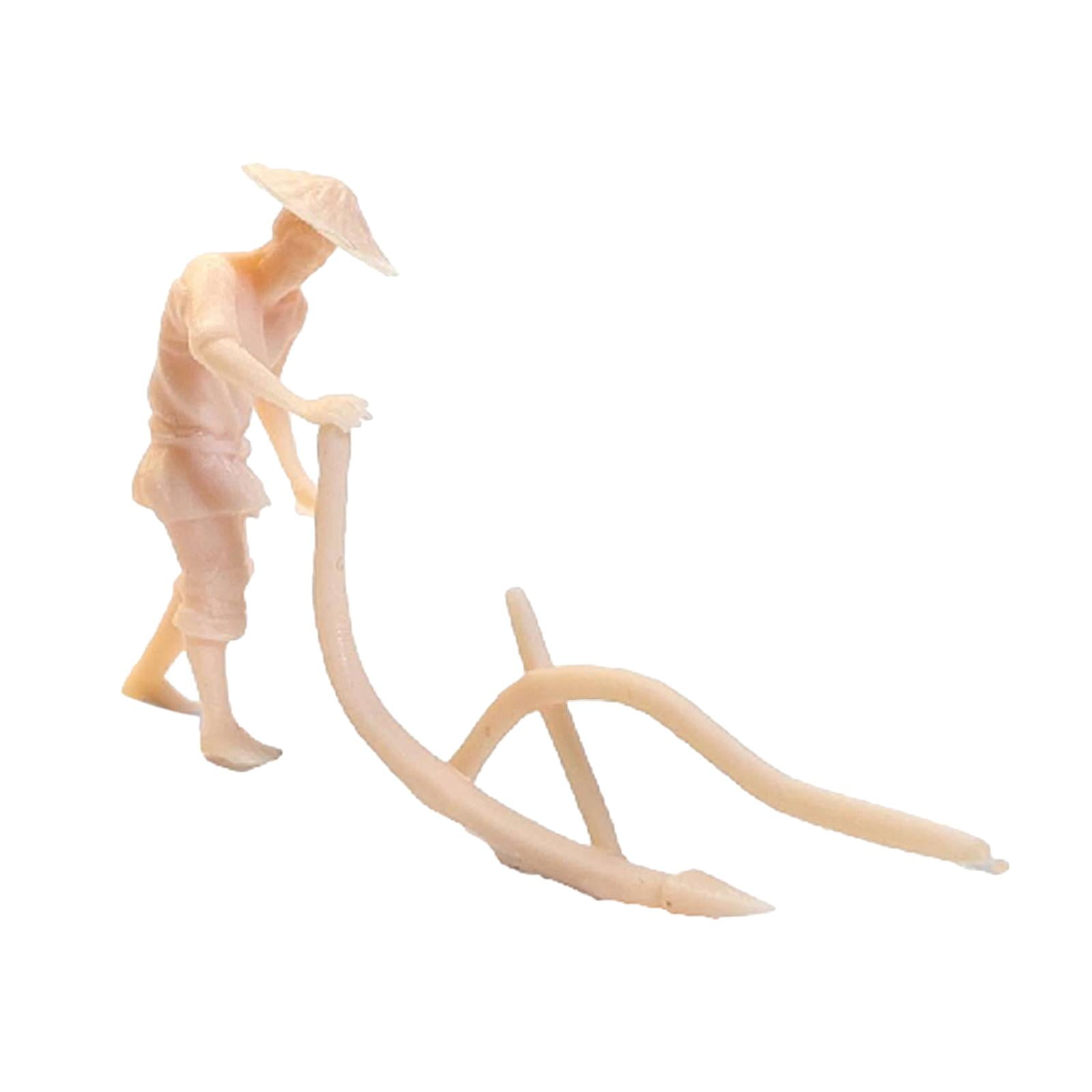 1:64 Model Scene Figure Miniature Model Figure Unpainted Scenes Tiny ...