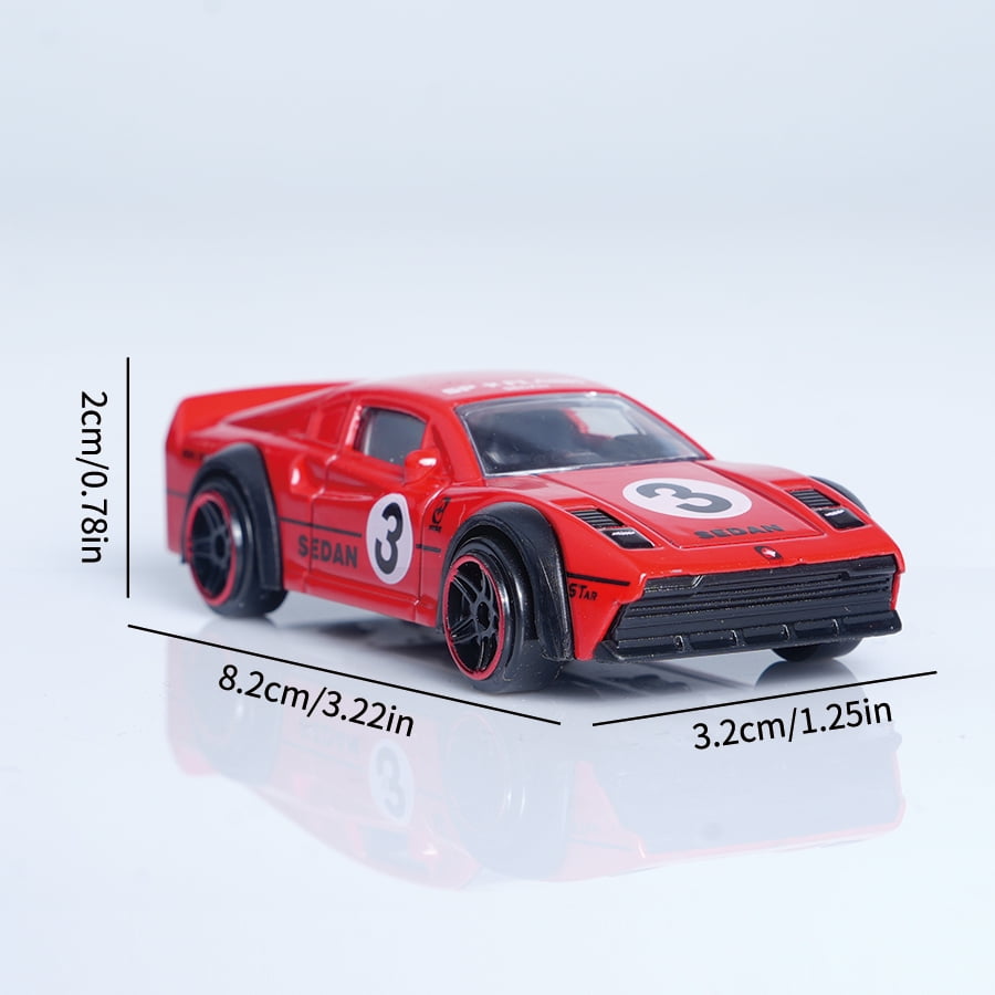1:64 Red Alloy Car, Boy Toy/Halloween Christmas Gift/Fingertip Toy ...