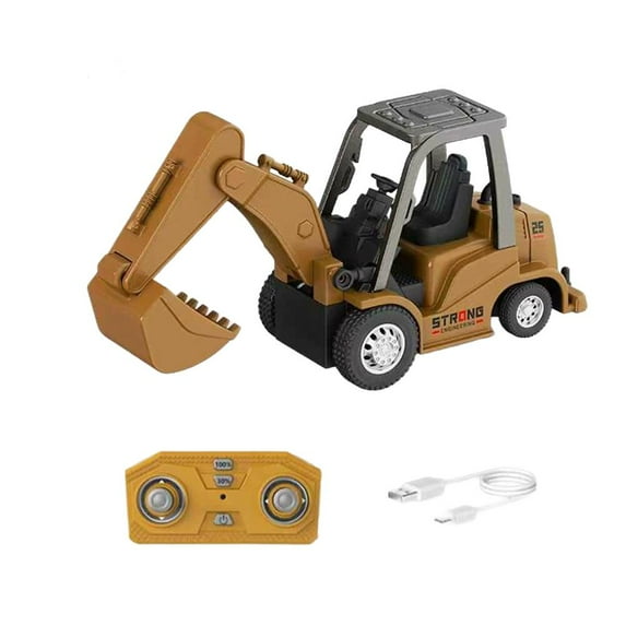 1:64 Remote Excavator,2.4Ghz Remote RC Construction Vehicles,Mini ...