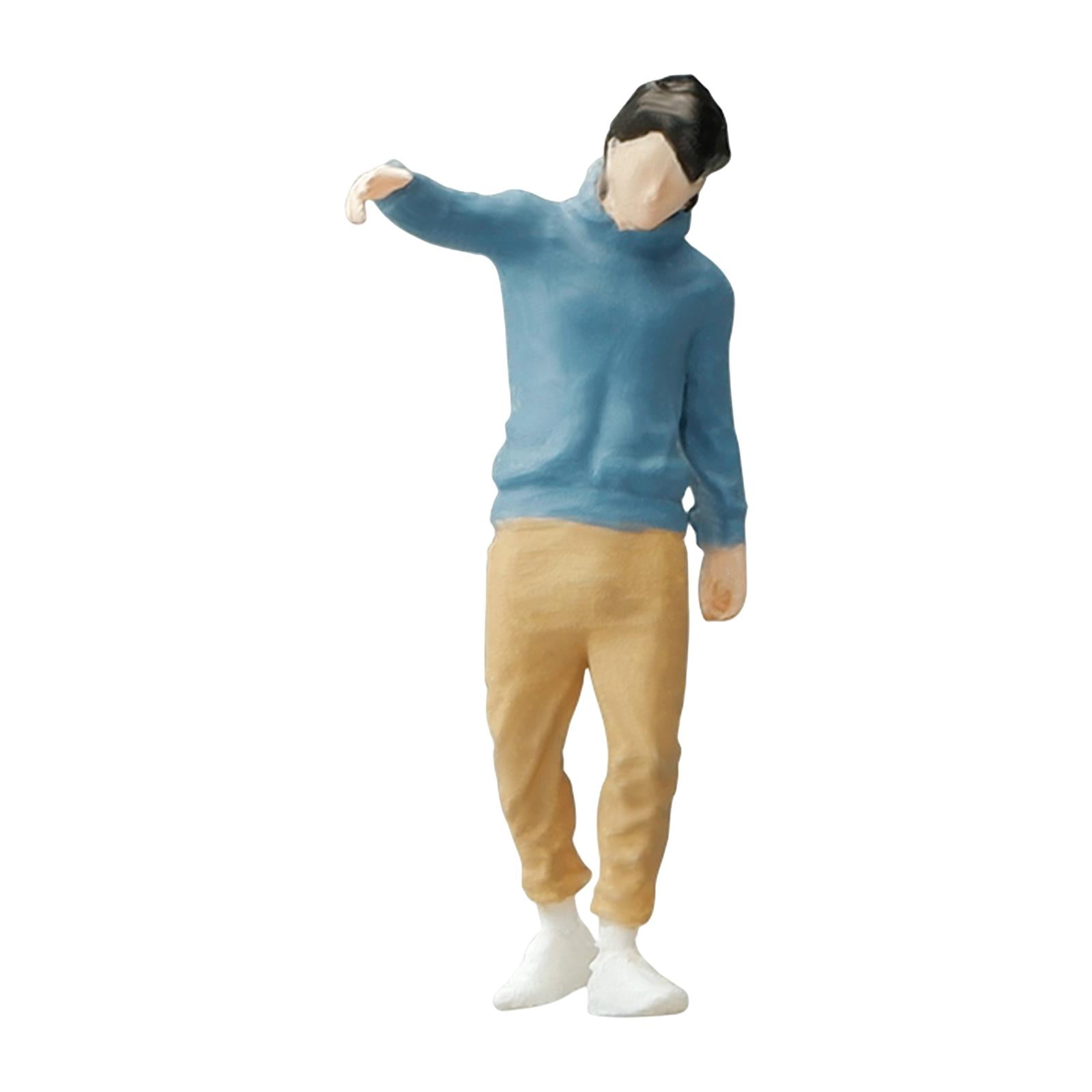 1/64 Resin Model Street Figure Tiny People Model for Scenery Landscape ...