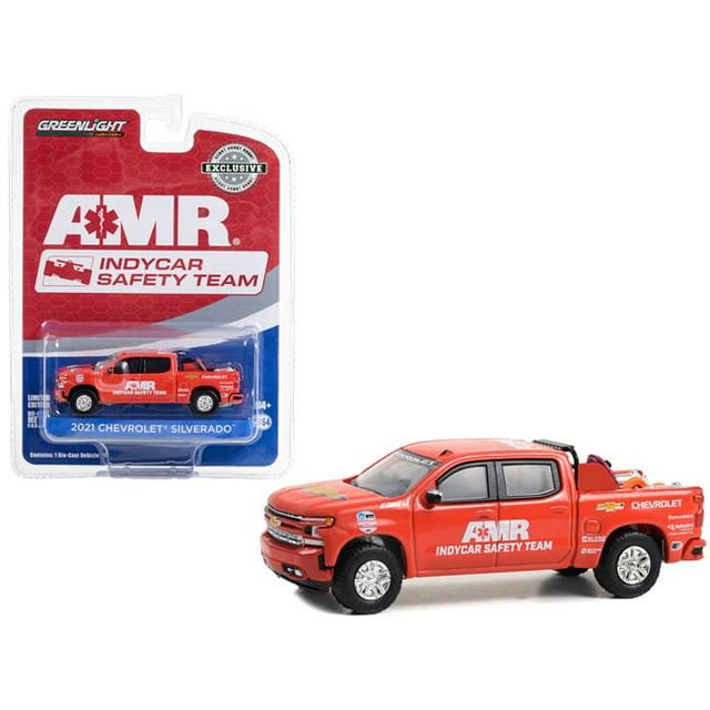 1-64 Scale 2021 Chevrolet Silverado Pickup Red 2021 NTT IndyCar Series ...