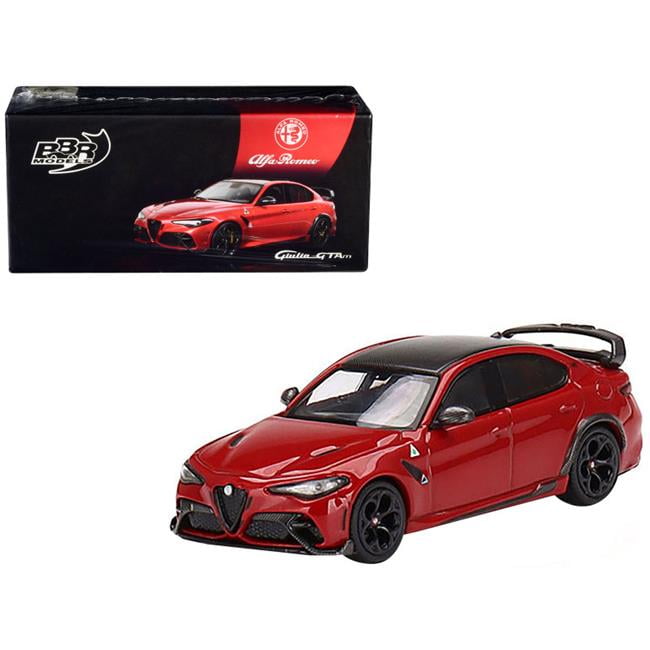 1-64 Scale Alfa Romeo Giulia GTAm Rosso GTA Red with Carbon Top Diecast ...