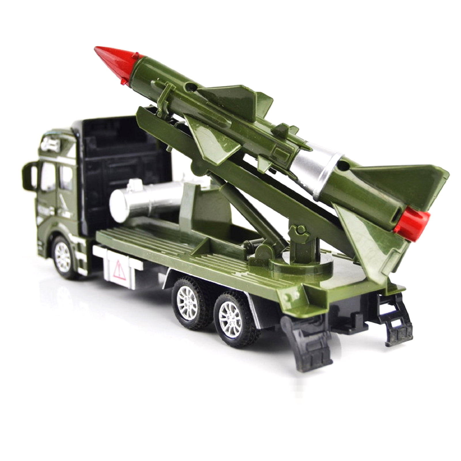 1/64 Scale Alloy Army Toys Cars Military Truck Models Pull Back Rocket ...