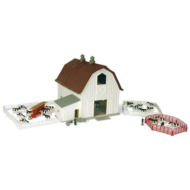 1:64 Scale Farm Country Dairy Barn Playset With Barn, Farmer & Animal ...