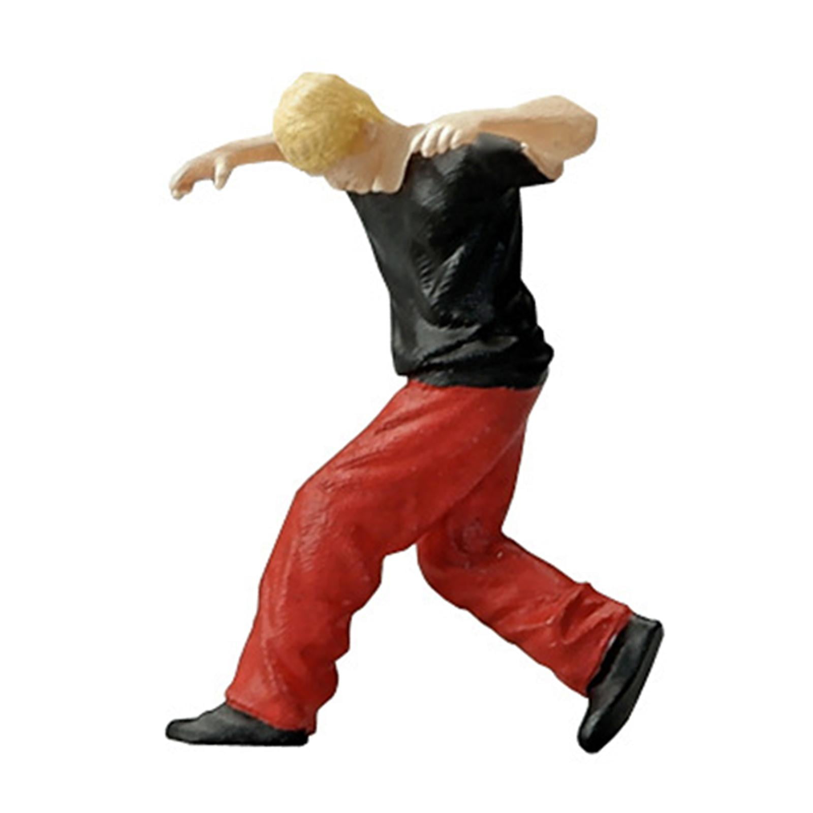 1/64 Scale Figure Street Dancer Model Handpainted for Micro Landscape ...