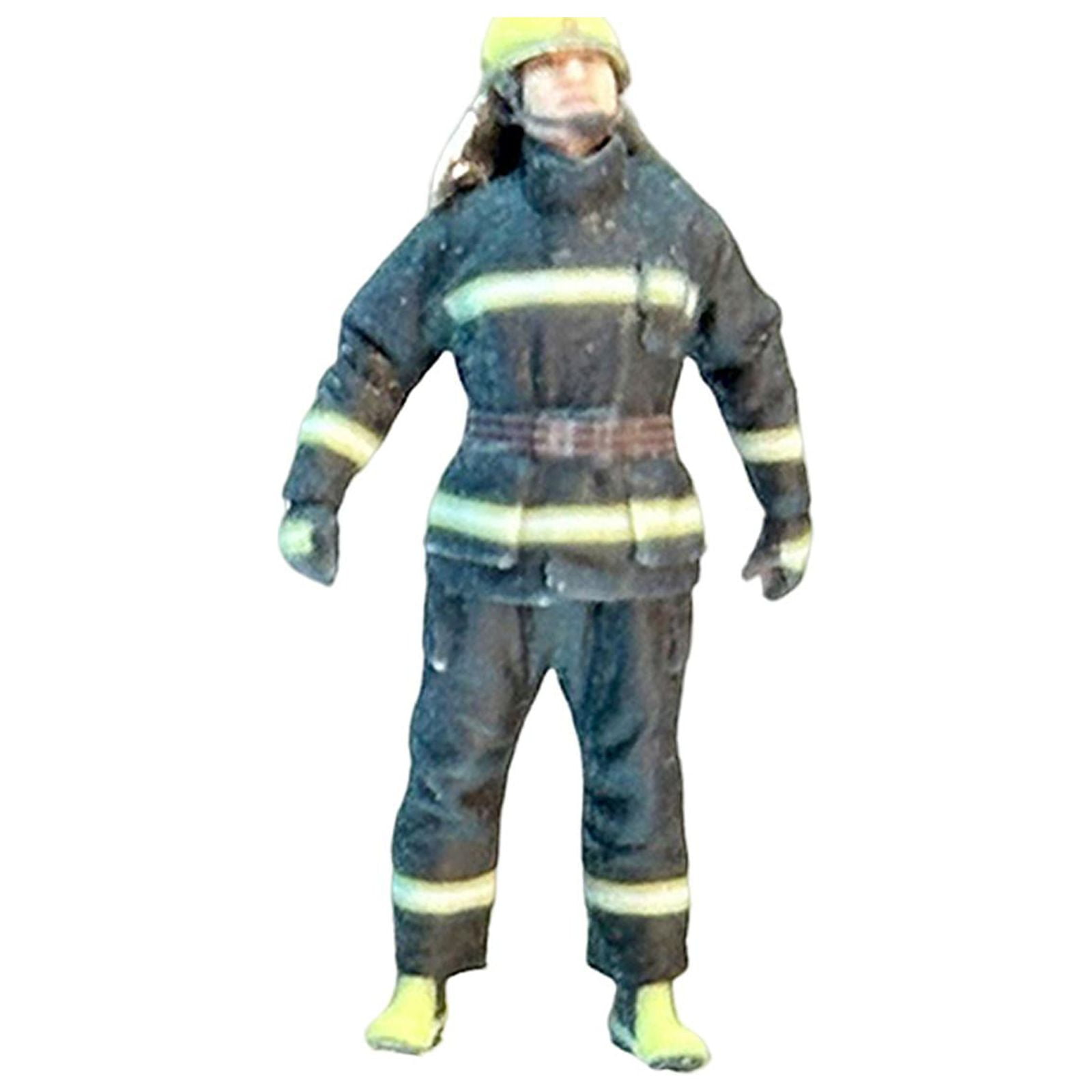 1/64 Scale Firefighter Model Sand Table Ornament for Micro Landscapes ...