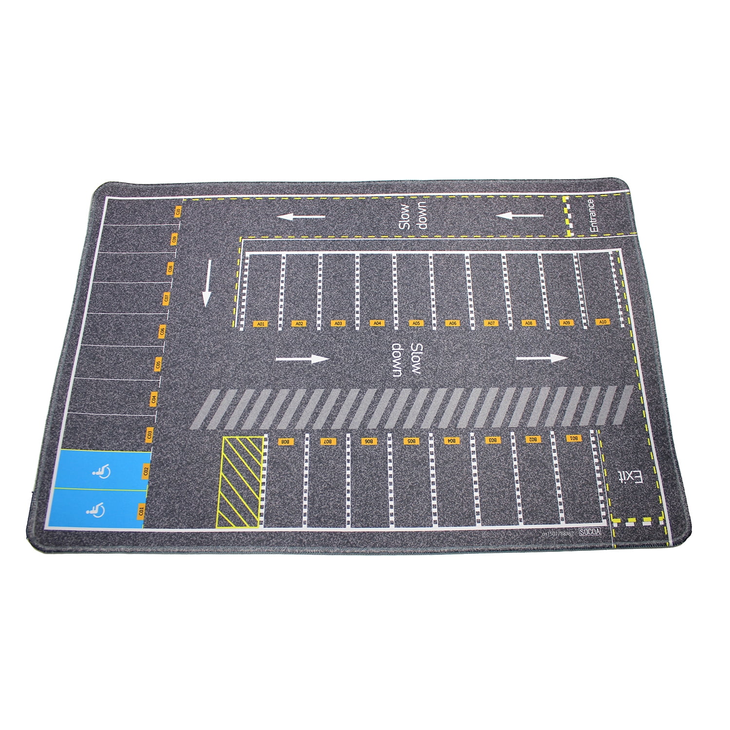 1:64 Scale Parking Road Garage Football Field Toy Mat Mouse Pad For ...