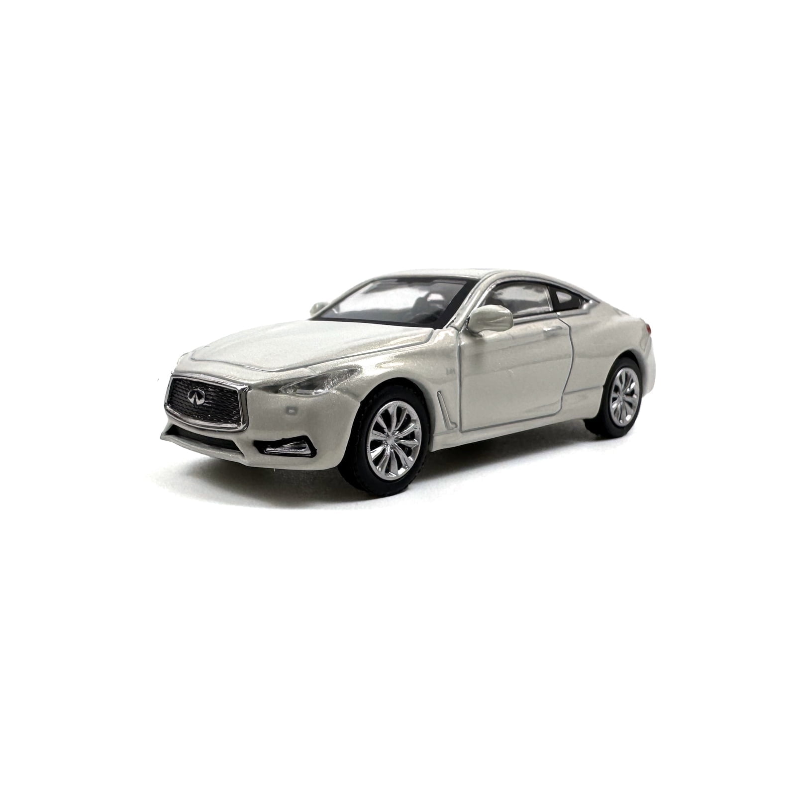 1:64 Scale Paudi Infiniti Q60 2018 White Diecast Model Car Licensed ...