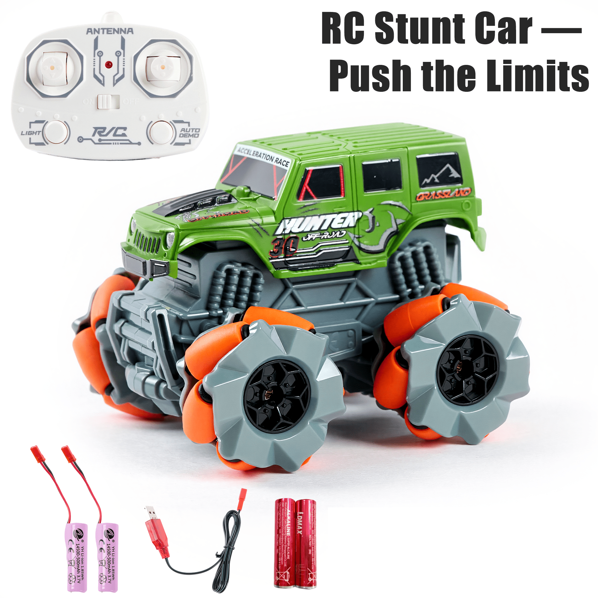1:64 Scale RC Drift Stunt Car, 2.4GHz 4WD Off-Road Monster Truck with ...