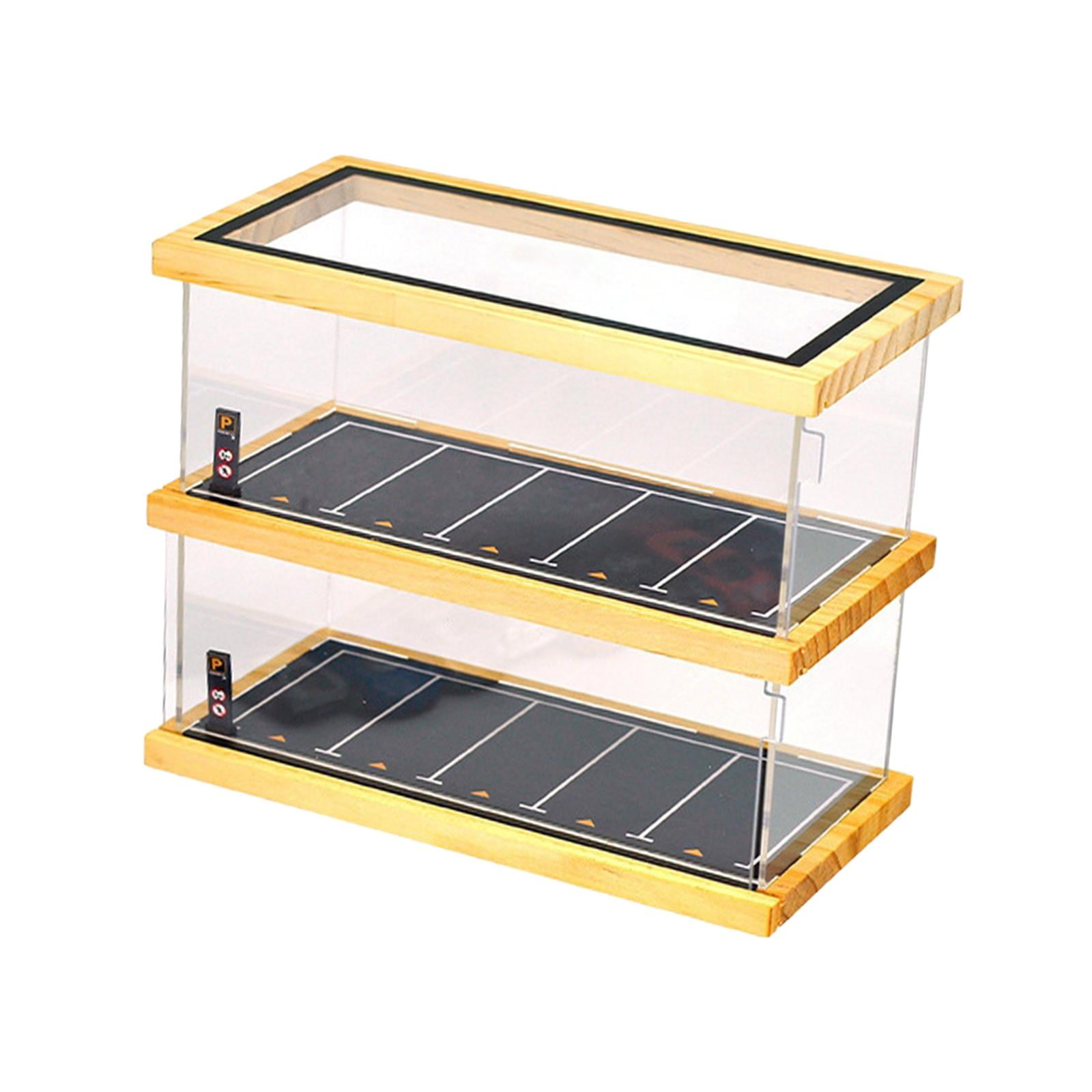 1/64 Simulation Parking Lot Model Acrylic Showcase,Mini Vehicle Garage ...