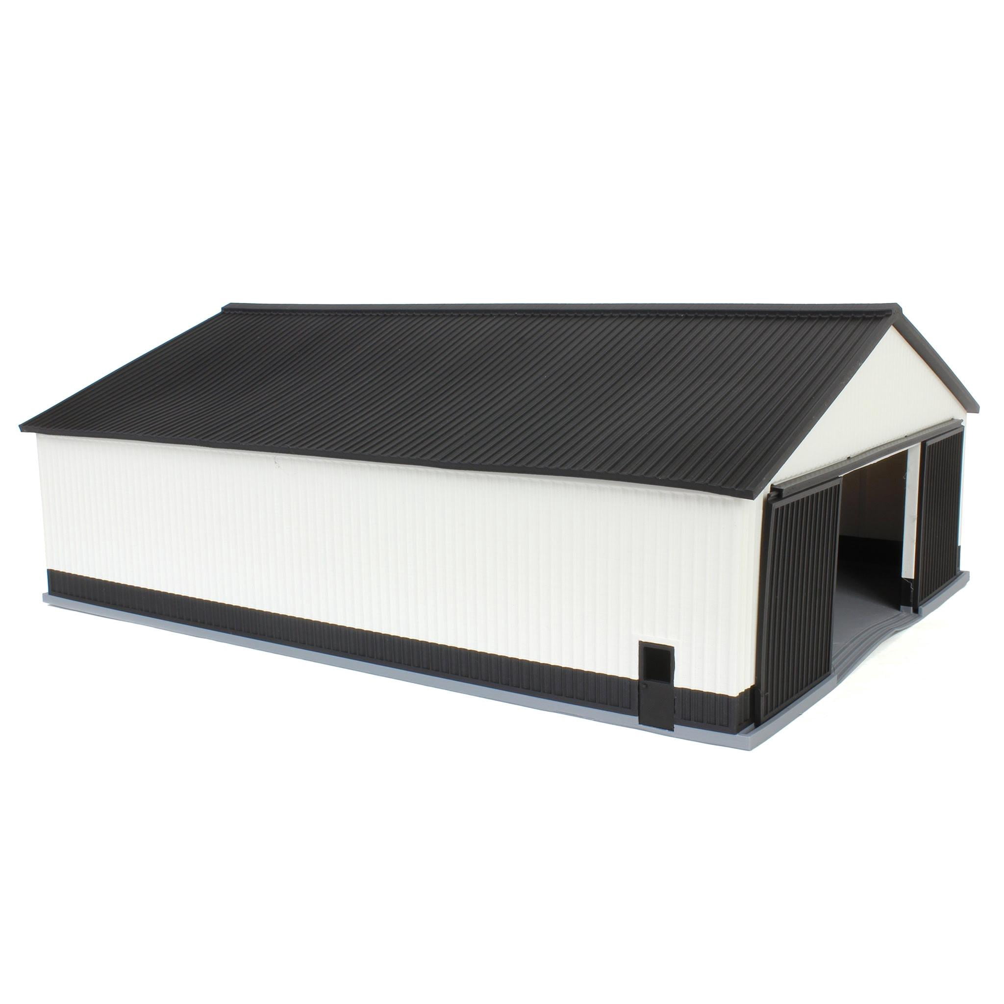 1/64 The Professional Black/White 60ft x80ft Machine & Farm Shed 3D ...