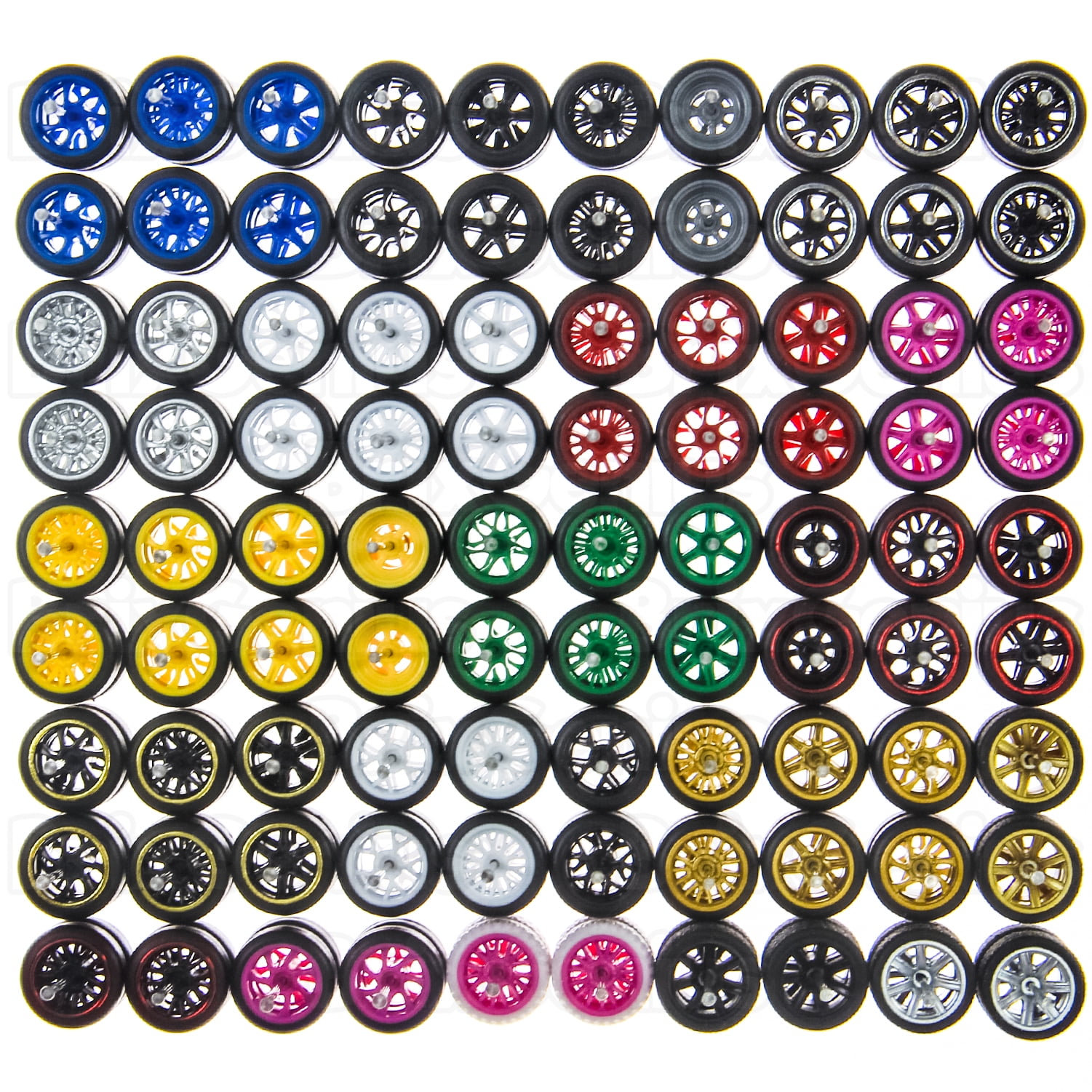 1/64-Wheels 1/64-Wheels-and-Tires Mixed/Random Wheels Set for Wheels ...