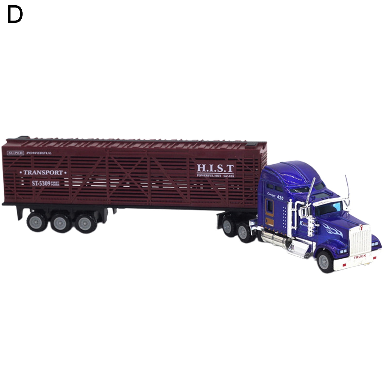 1:65 Alloy Truck Model Realistic Simulated Detailed American Super Long ...