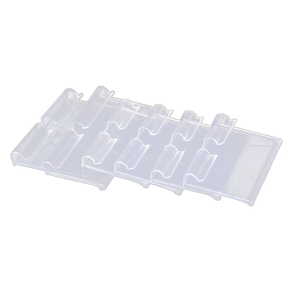 1.65 x 3.9 Inches Shelf Label Holder Clear Plastic Clip on Labels Shelf ...