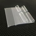 1.65 x 3.9 Inches Shelf Label Holder Clear Plastic Clip on Labels Shelf ...