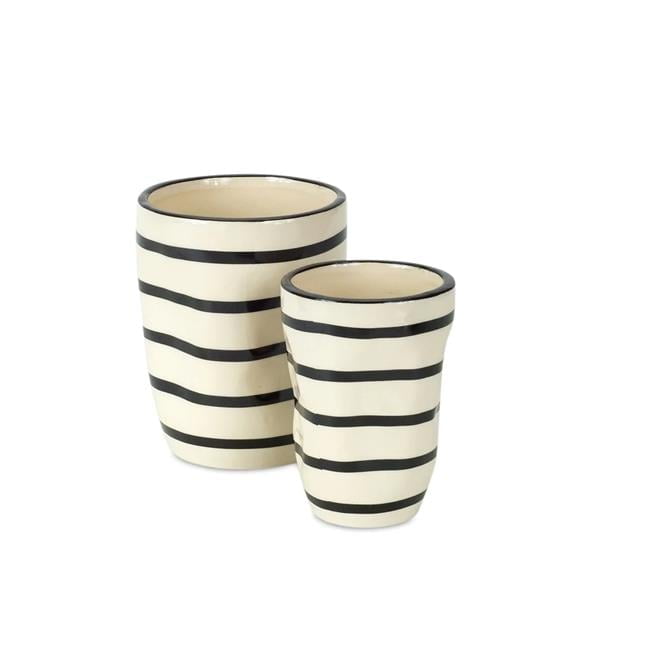 1.662 oz Beige Dolomite Round Pot Planter - Set of 6 - Walmart.com