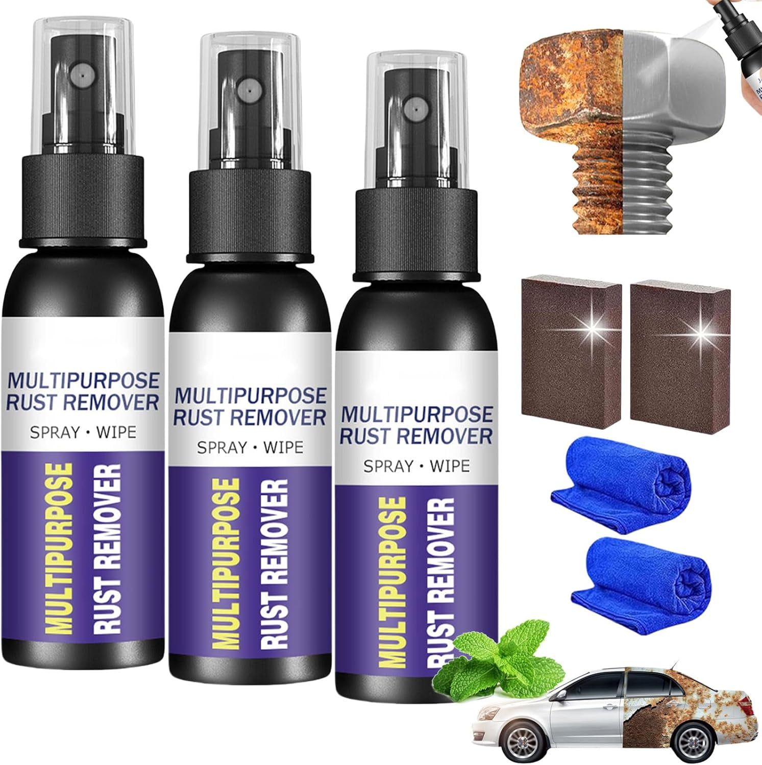 1.69 Floz Multipurpose Rust Remover Spray, 2025 New Powerful Rust ...