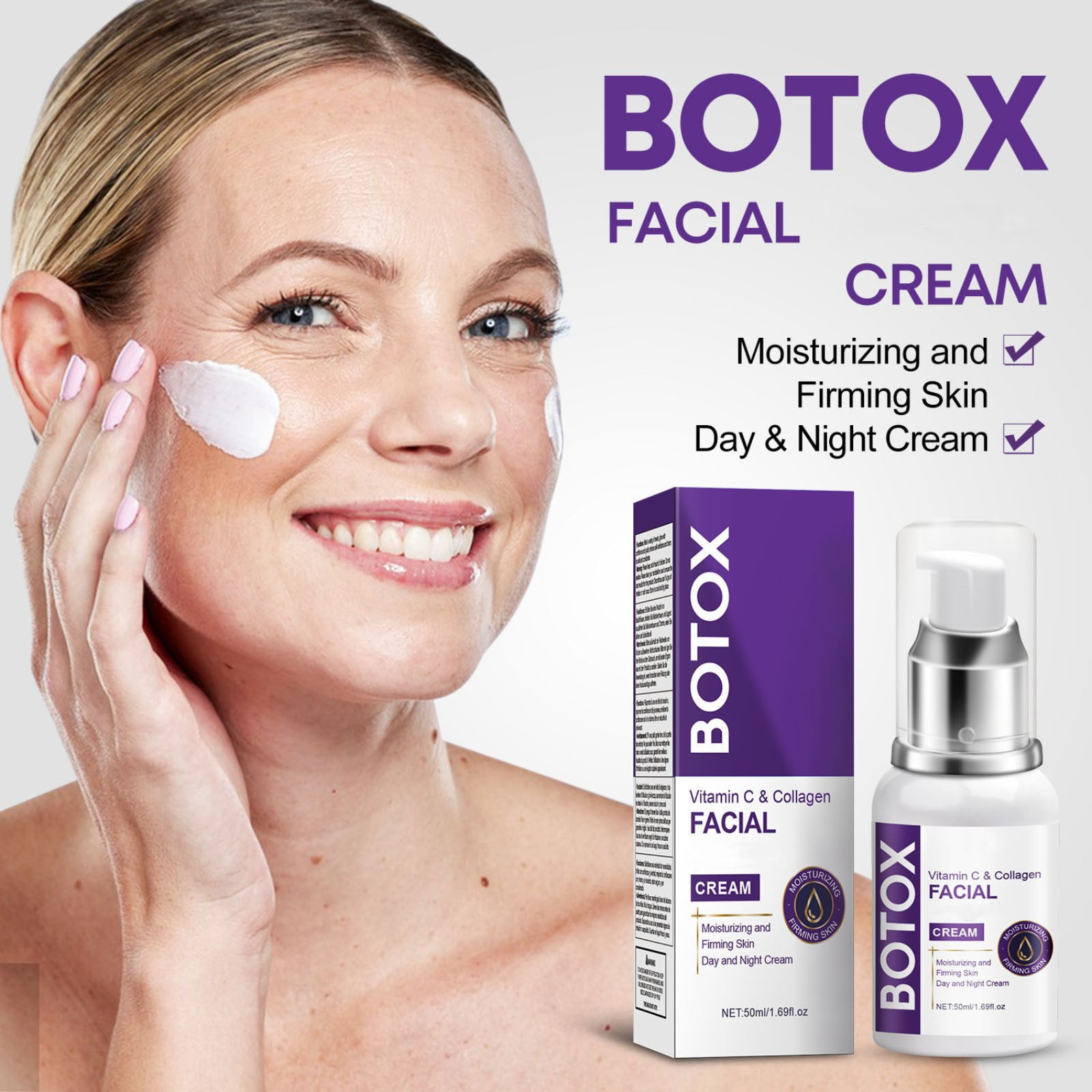 1.69fl.oz Moisturizing Face and Body Cream for All Ages, Moisturizing ...