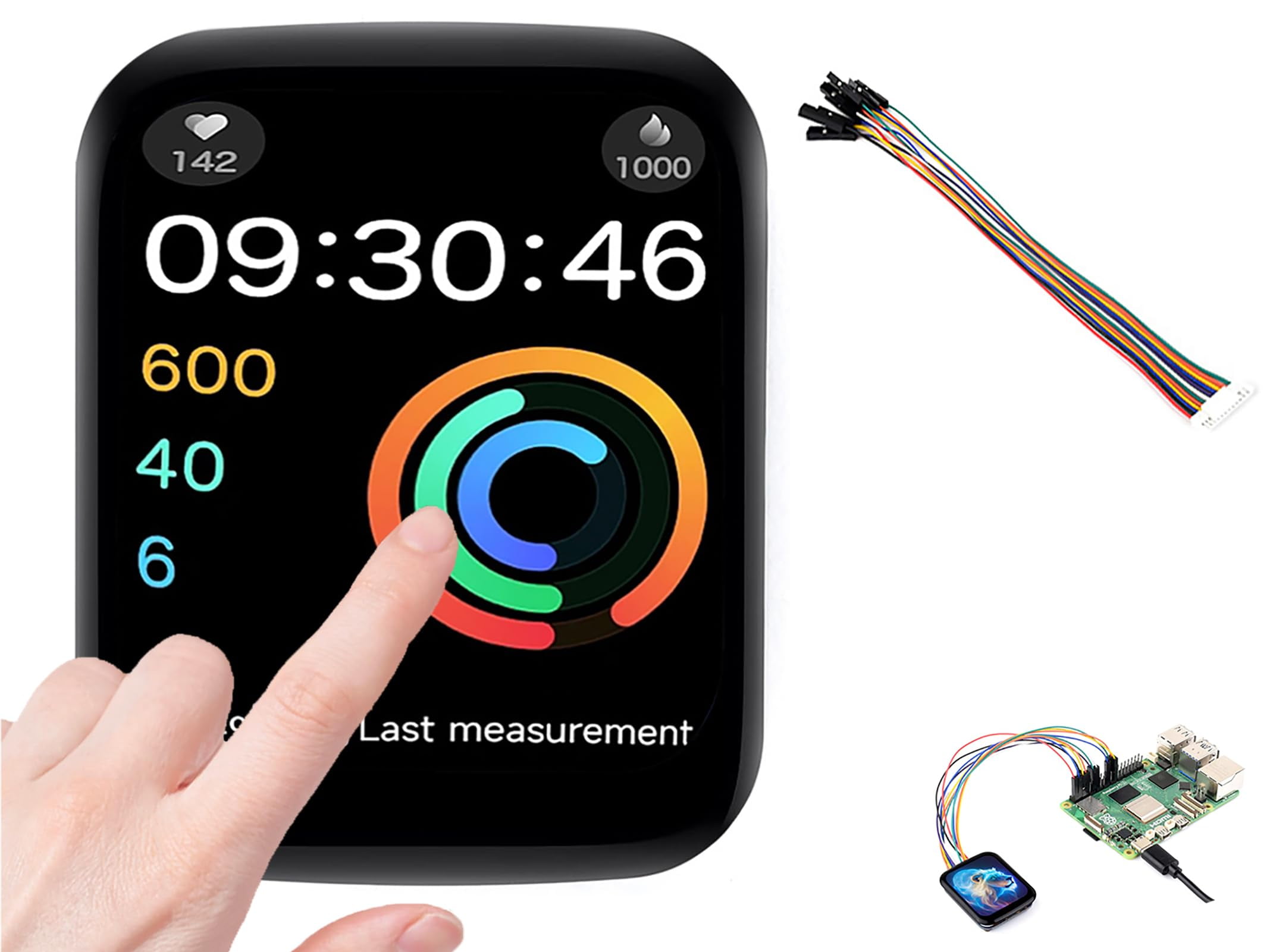 1.69inch Touch Round LCD RRF12 Display Module 240×280 Resolution, IPS Screen 262K Display Color ...