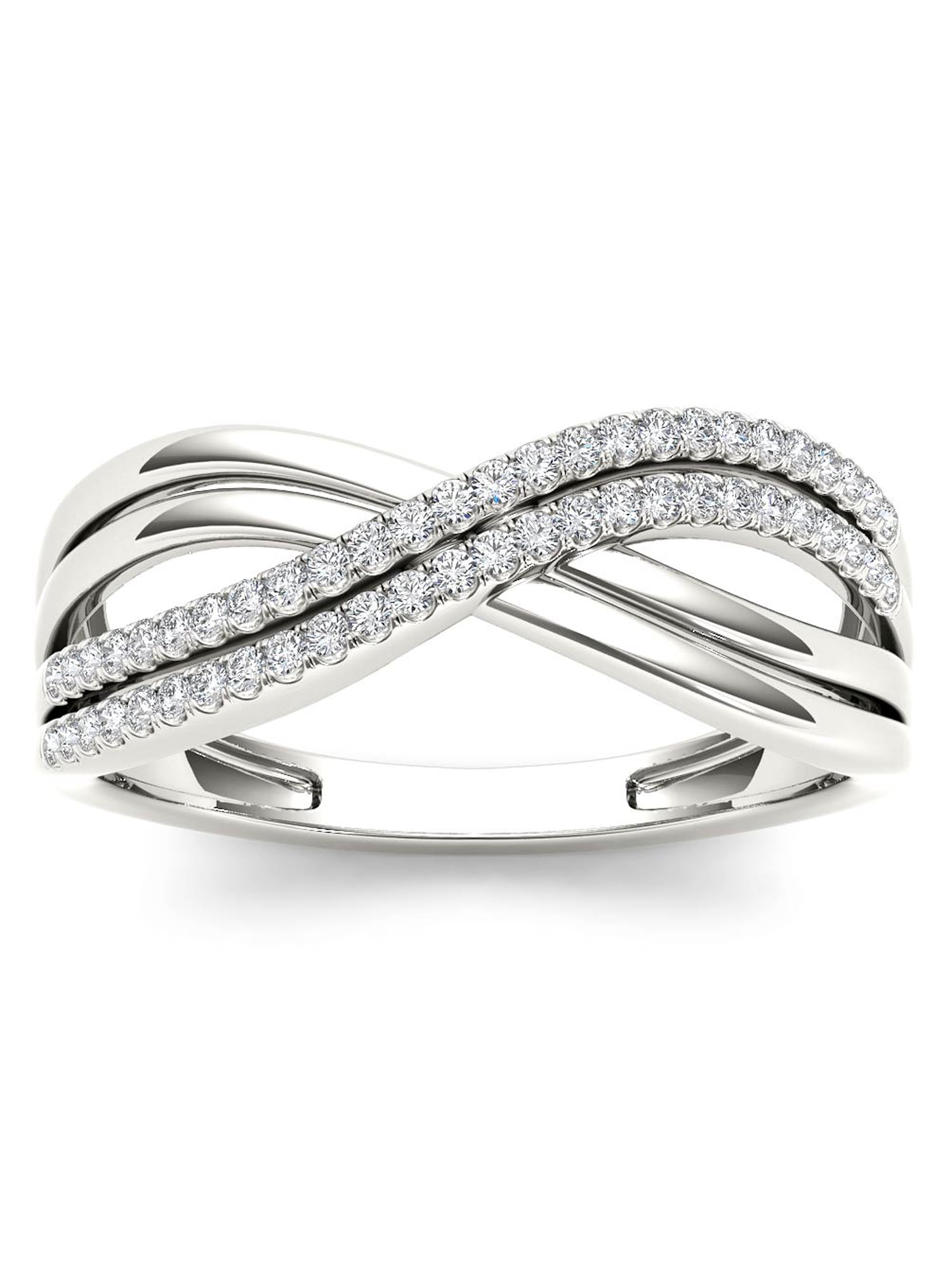 1/6Ct TDW Diamond S925 Sterling Silver Fashion Ring - Walmart.com