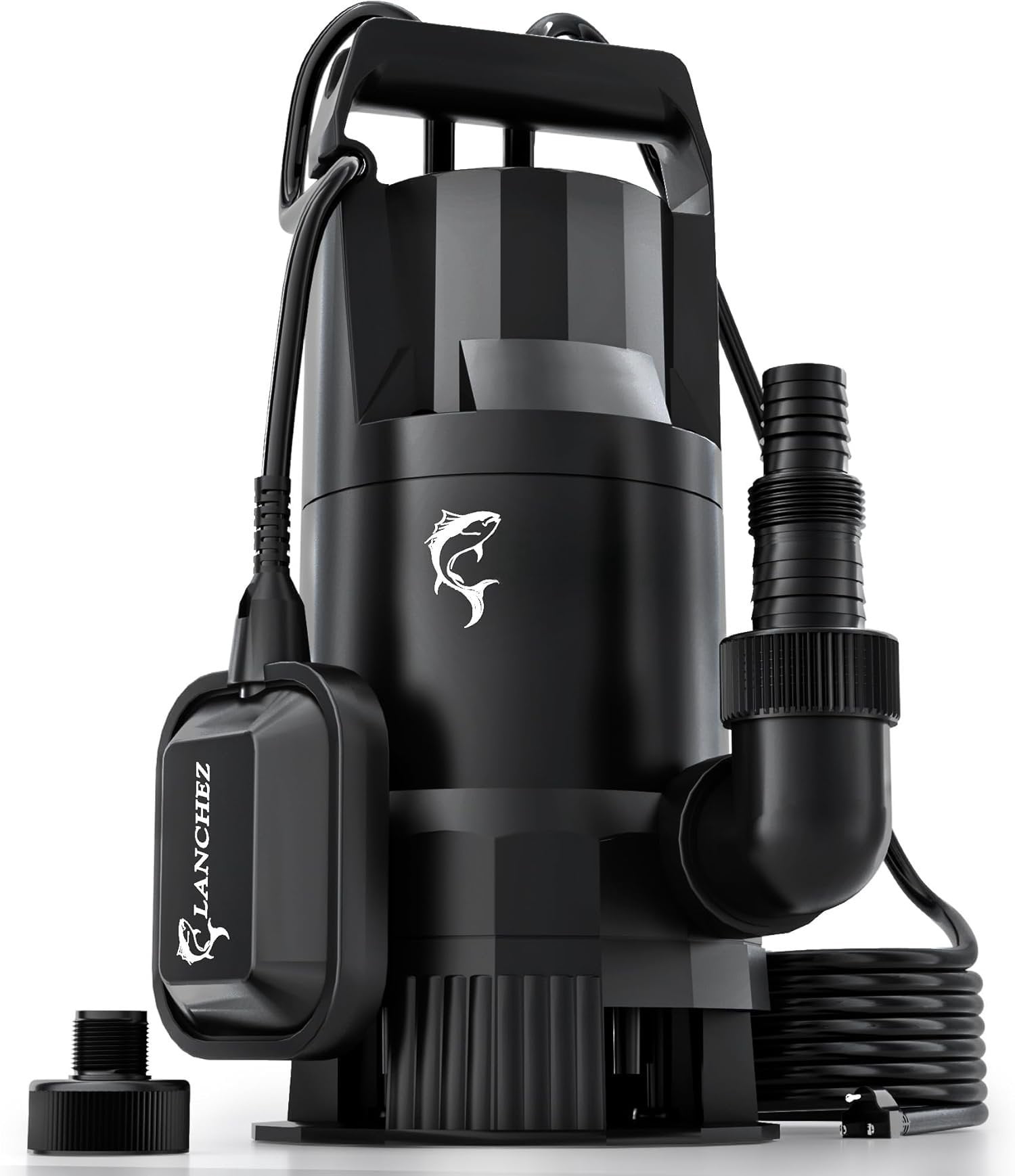 1.6HP 6000GPH Sump Pump, High Flow Submersible Water Pump with Float ...