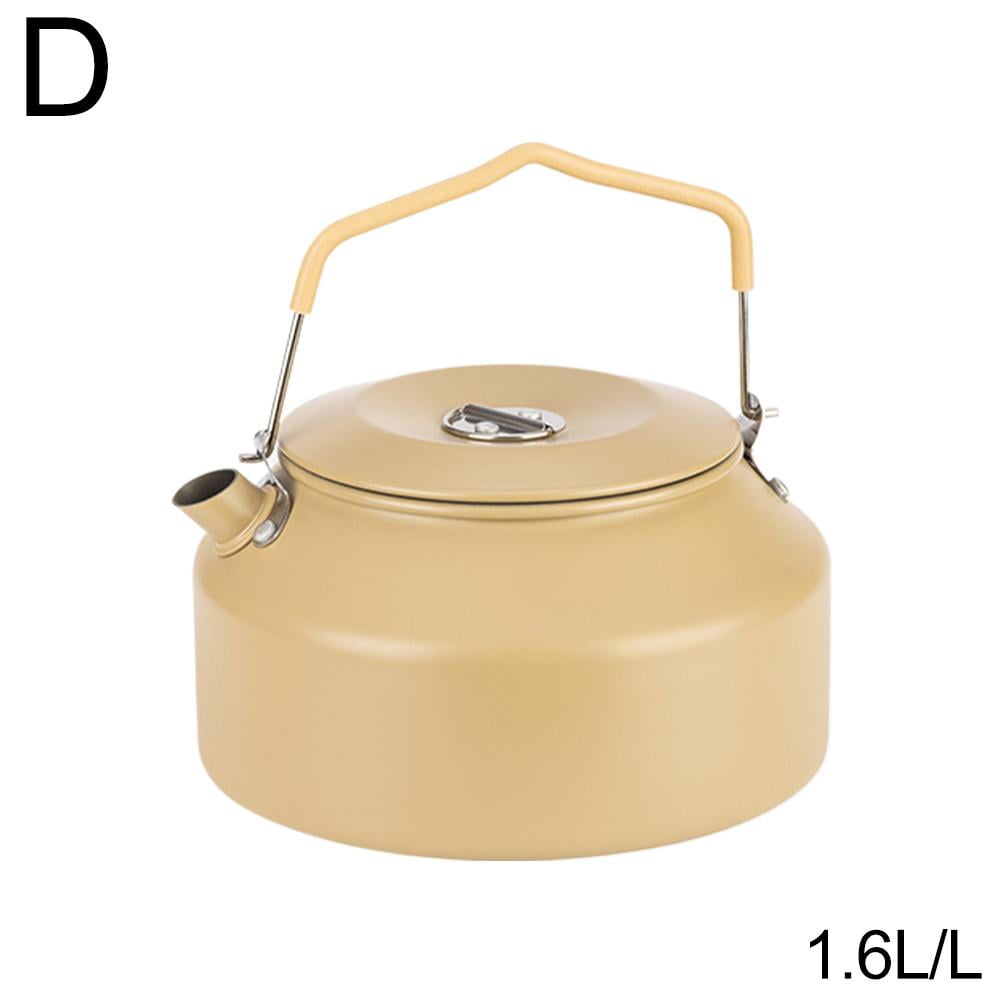 1.6L Camping Kettle,Portable Camping Coffee Pot,Lightweight Teapot Fast ...