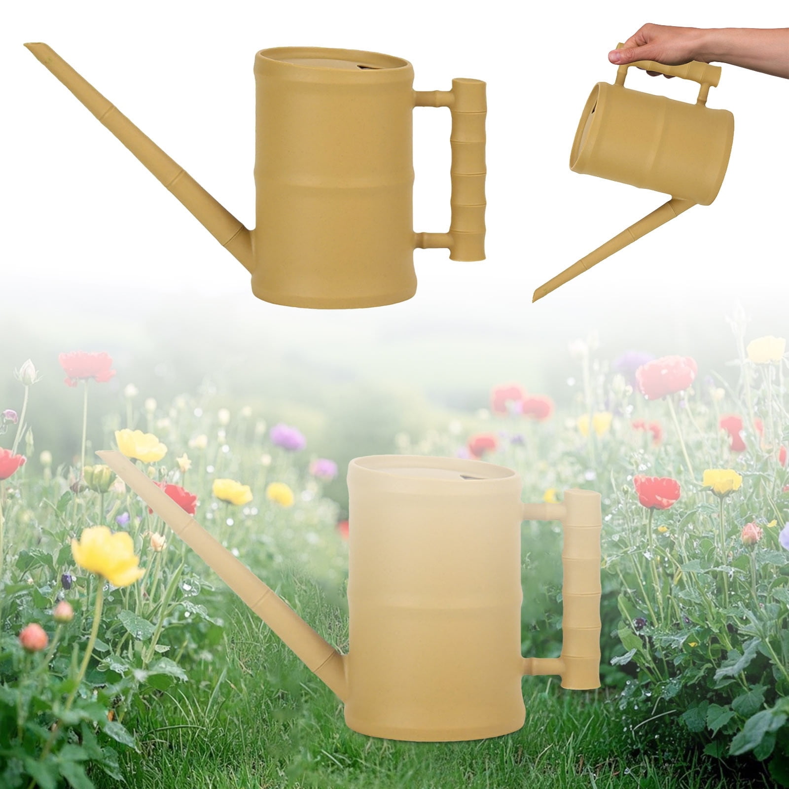 1.6L Capacity Plastic Watering Can with Long Spout, Outdoor & Indoor ...