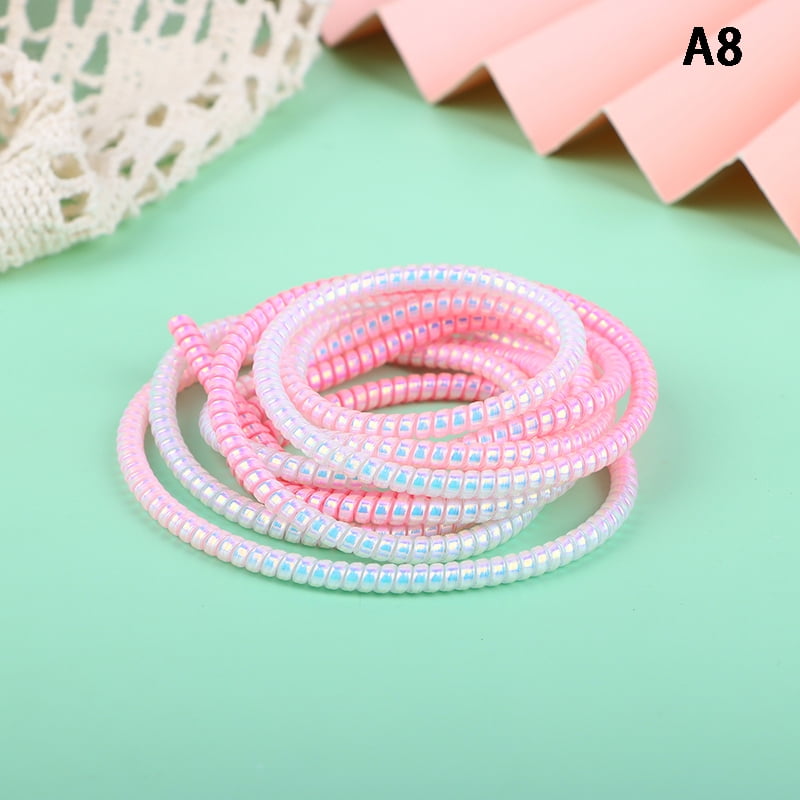 1.6M Color Cable Intertwine Rope Spiral Cable Protector Universal ...