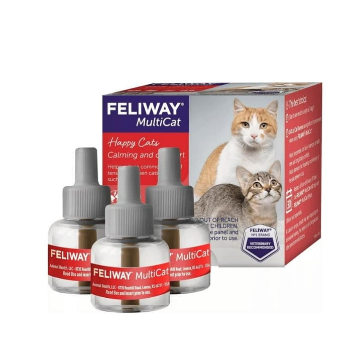 1-6Pcs All-New FELIWAY Optimum - Cat Use Enhanced Calming Pheromone 30 ...