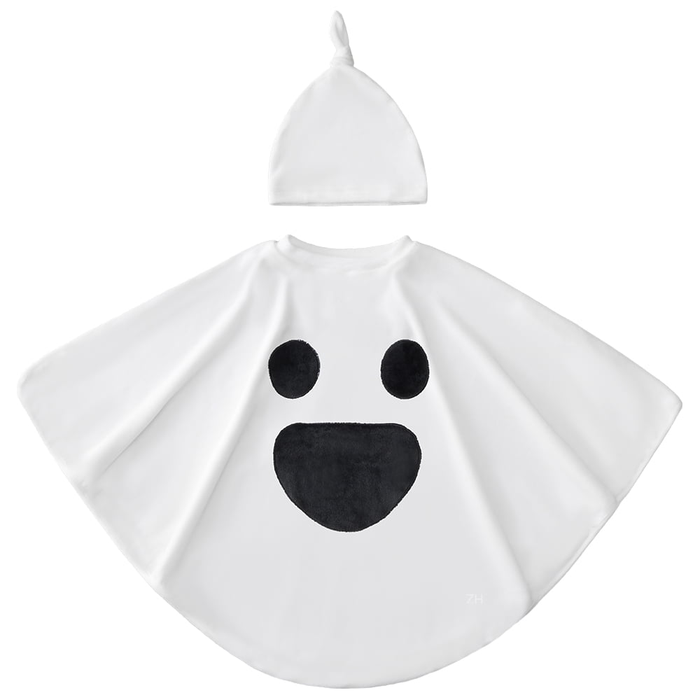 1-6T Toddler Girls Boys Ghost Cape Costume Kids Baby Halloween Hooded ...