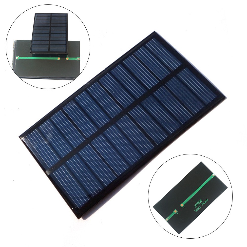 1.6W/5.5V 150X86MM Polysilicon solar panels solar drip panel for 3.7V ...