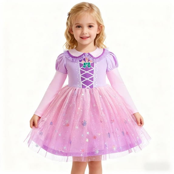 1-6Y Princess Dress for Girls Dress Up Clothes for Halloween Party Kids ...
