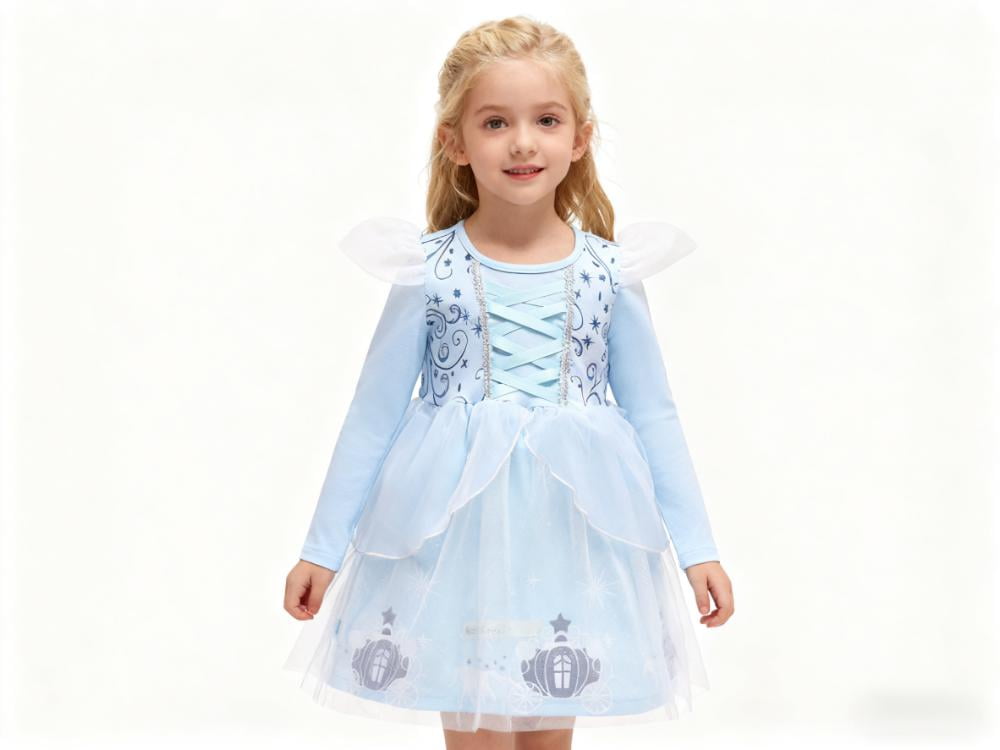 1-6Y Princess Dress for Girls Dress Up Clothes for Halloween Party Kids ...