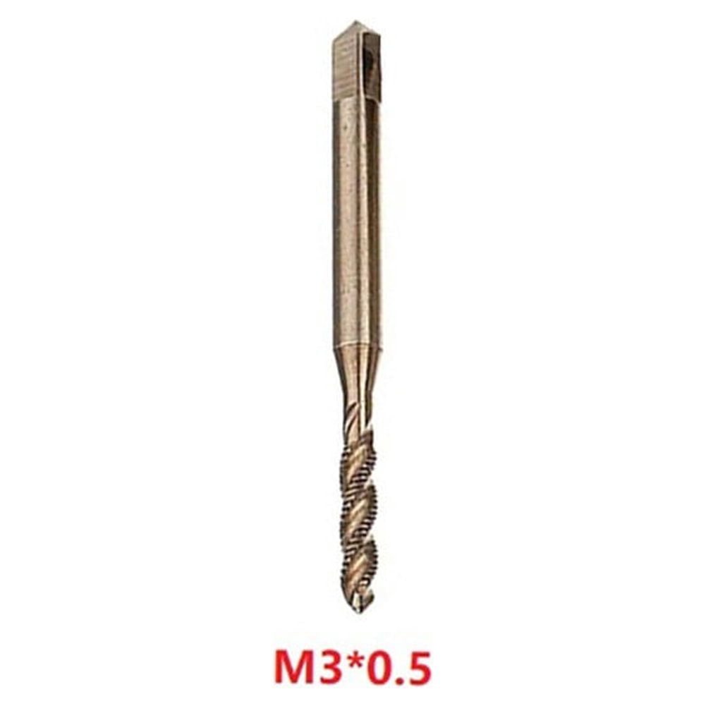 1/6pc Cobalt Screw Thread Tap Drill Bit M35 HSS-CO Spiral Flutes Metric ...