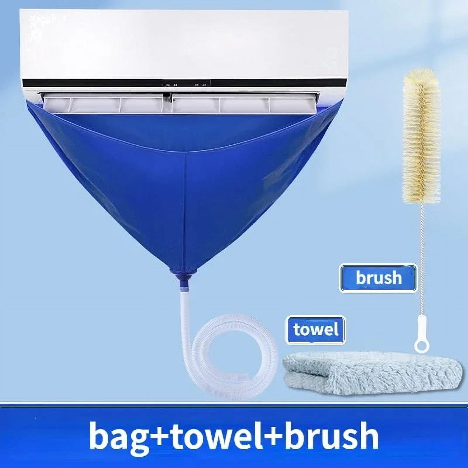 1-6ps Summer Ac Cleaning Kit Air Conditioner Bag with Drain Pipe ...