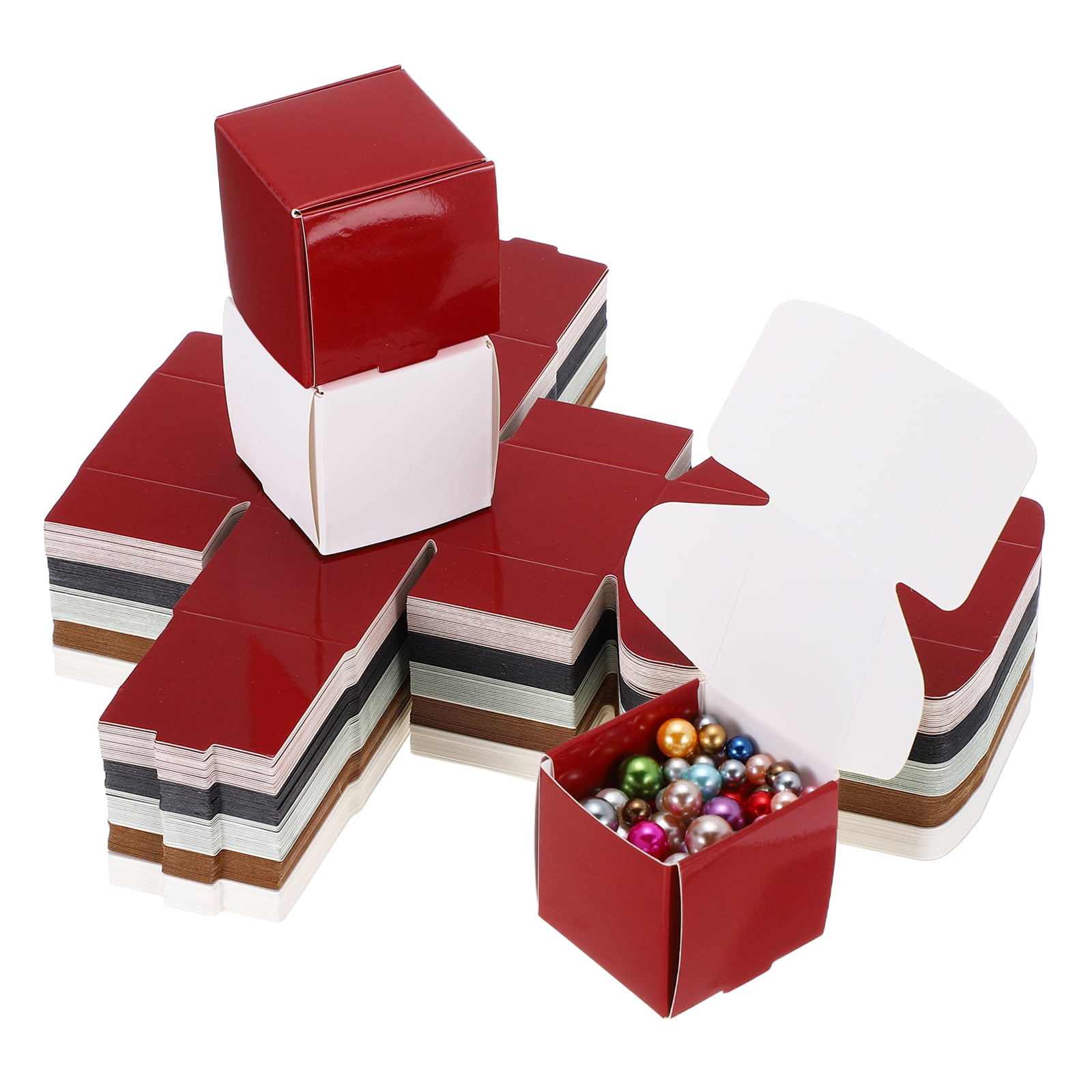 1.6x1.6x1.6" Small Gift Boxes Bulk with Lid, 50 Pack Mini Square ...