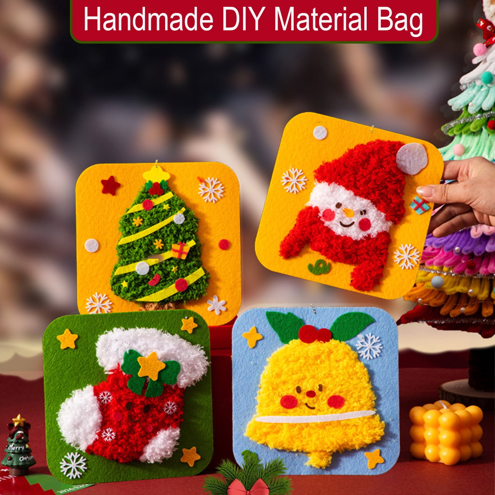 1/7/10Pcs Christmas Handmade DIY Material Bag Easy to Operate ...