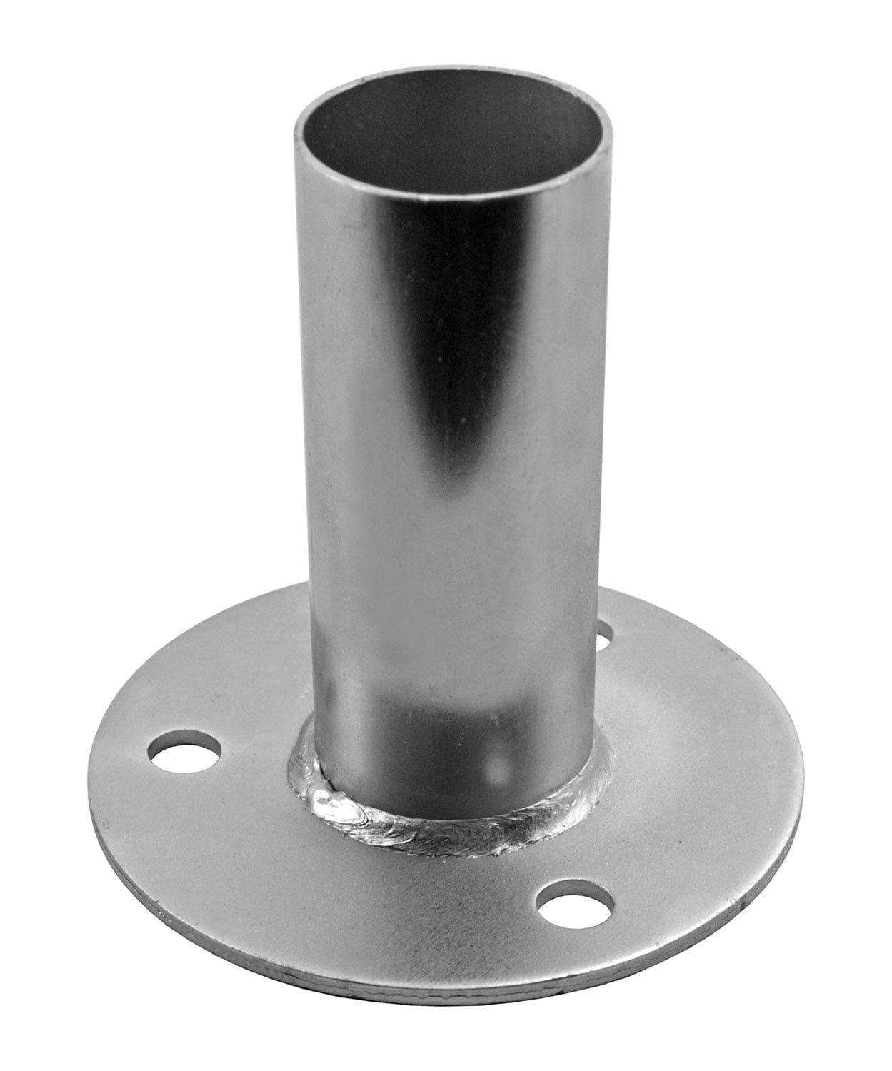 1-7/8" Canopy Pipe Foot Pad - Galvanized - Walmart Business Supplies