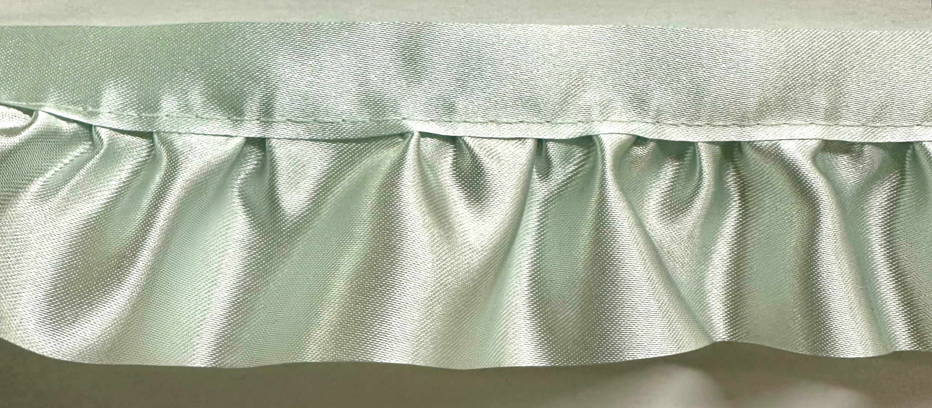 1-7/8" Ruffled Blanket Quilt Binding Trim - 8 Yards! - Color: Mint ...
