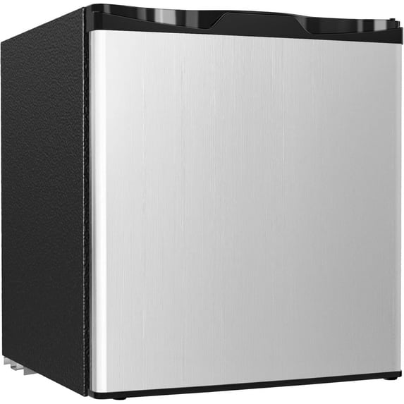 1.7 Cu.Ft Mini Fridge with Freezer, Single Reversible Door Compact ...